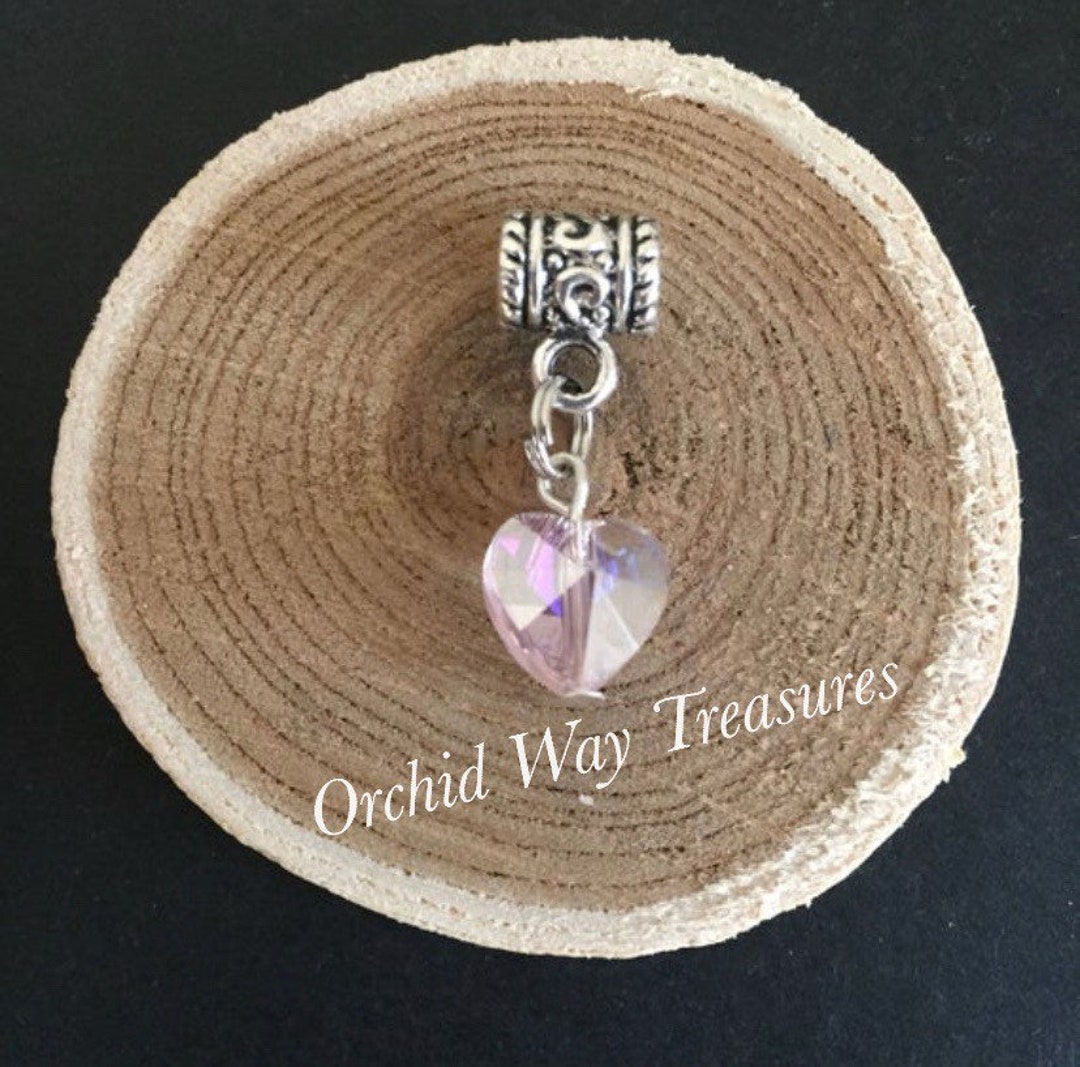 Loc Jewelry Pink Crystal Heart Loc Cuff Hair Jewelry Dreads - Etsy