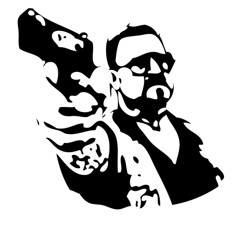 Big Lebowski SVG the Dude Walter Foul PNG PDF - Etsy