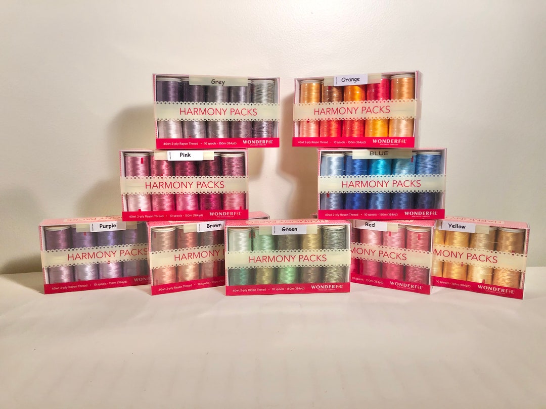 Splendor Rayon Embroidery Thread~harmony Packs by Wonderfil - Etsy