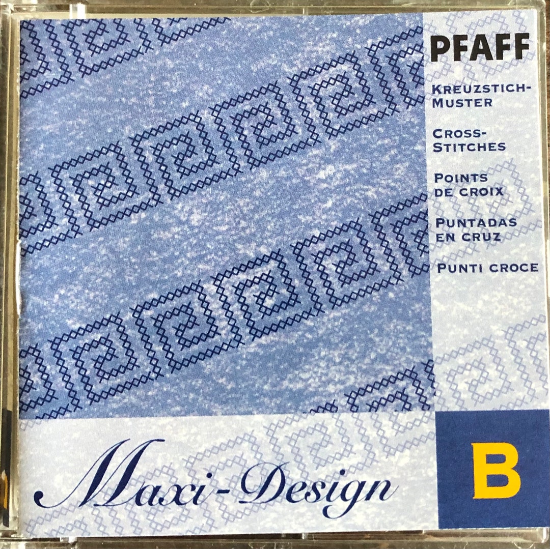 Pfaff Creative Embroidery Card ~maxi Designs~cross Stitches - Etsy