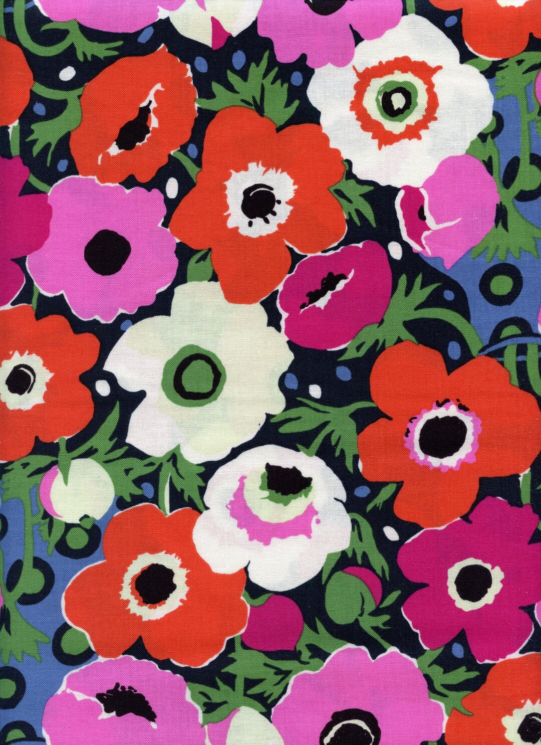 Poppy Windflowers Multi Quilt Sew Fabric Michael Miller - Etsy