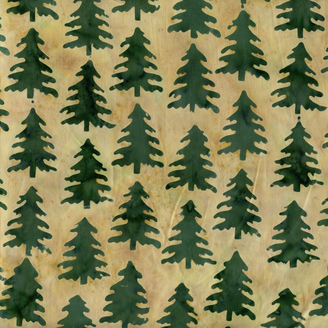 Nordic Trees Batik Nordic Nature Island Batik Cotton Fabric 121904075 ...