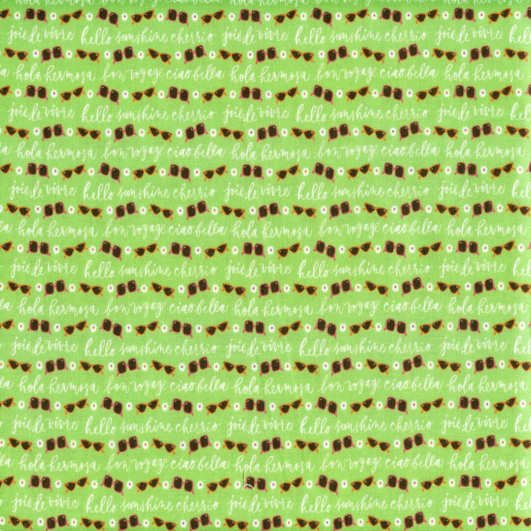 Made Going in Style Blend Textiles Cotton Fabric 130-101-03-1 Green, by ...