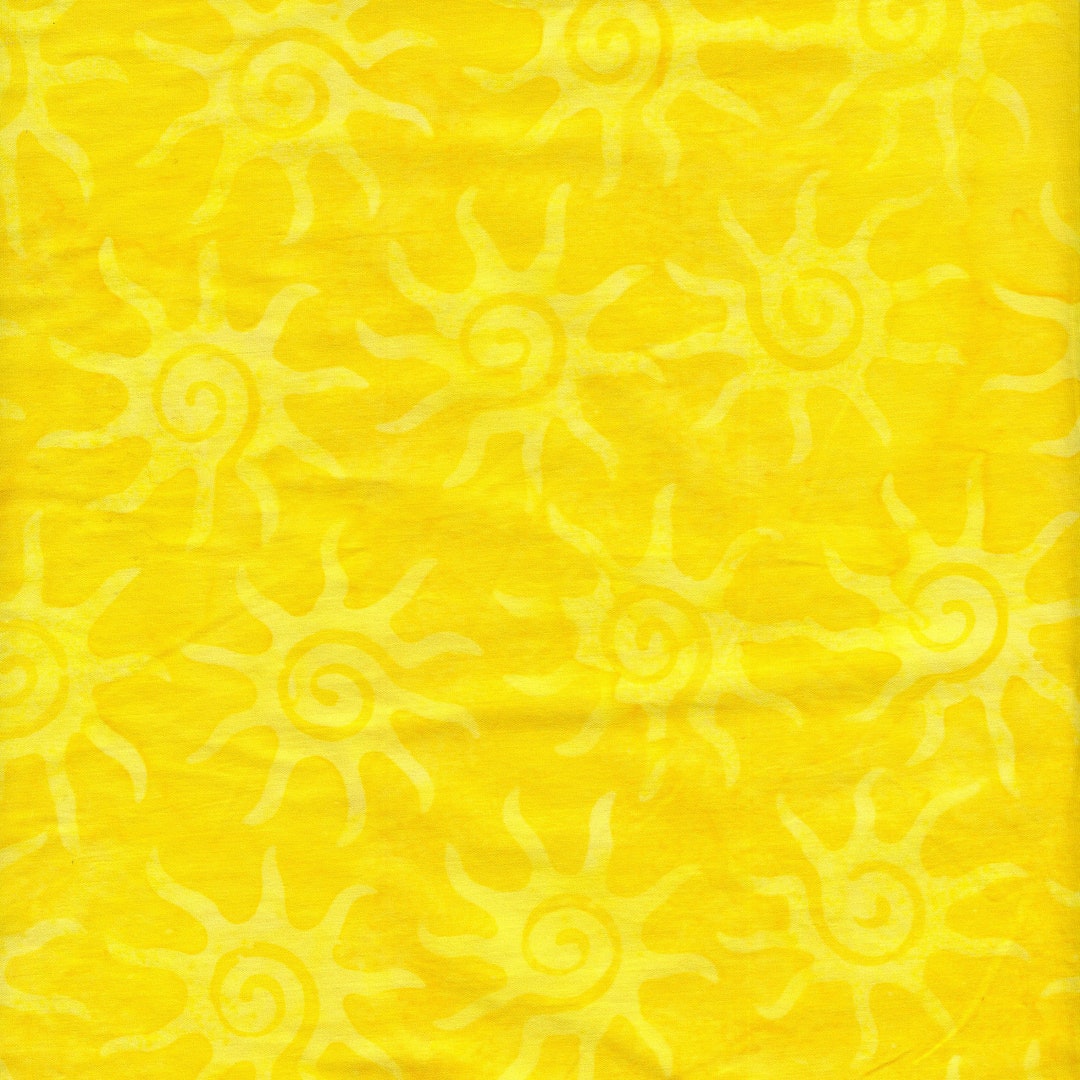 Sun Color Pop Island Batik Cotton Fabric 121924120 Sun, by the Yard - Etsy