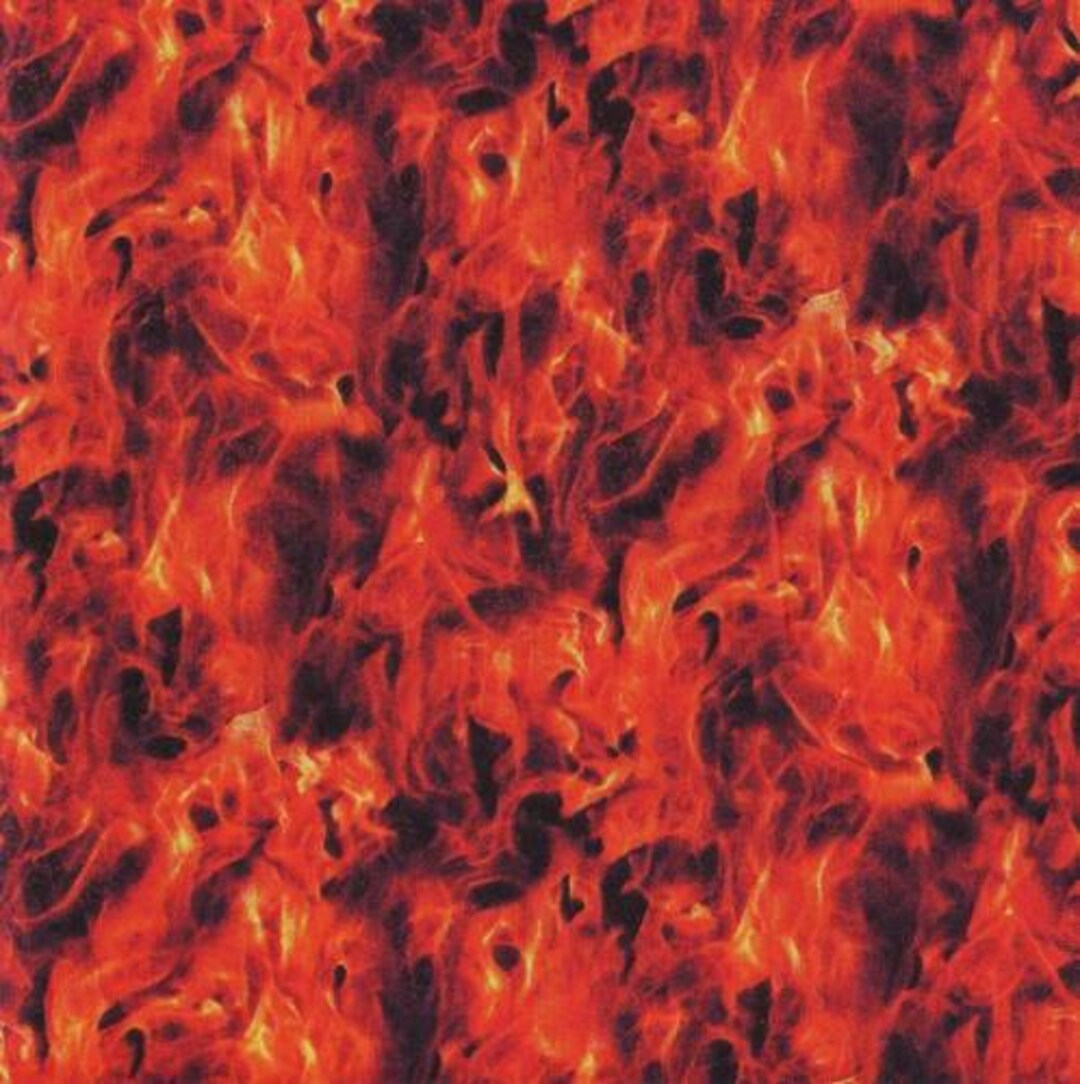 Flames Under Fire Elizabeth's Studio Cotton Fabric 604 Red, by the Yard ...