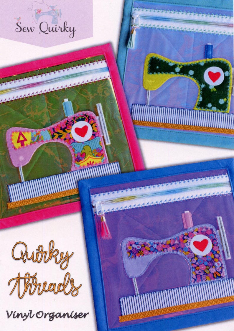 Quirky Threads Vinyl Organiser Sew Quirky Paper Pattern - Etsy