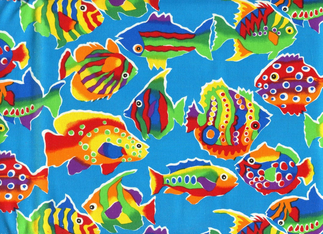 3/4 YARD Tide Pools Abstract Design Hoffman Fabrics Quilt Sew Fabric - Etsy