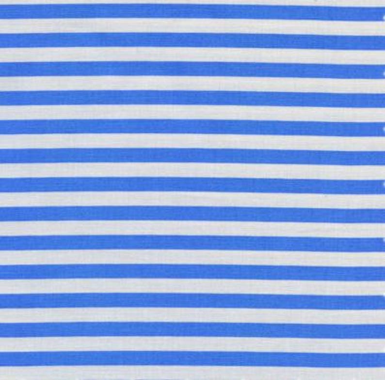 HALF YARD Clown Stripe Michael Miller Cx3584-blue-d Blue - Etsy