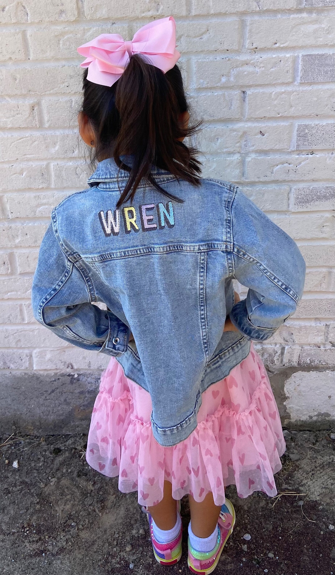 Denim Jacket for KIDS /all Sizes Baby Thru Youth / Free Name in Shadow ...