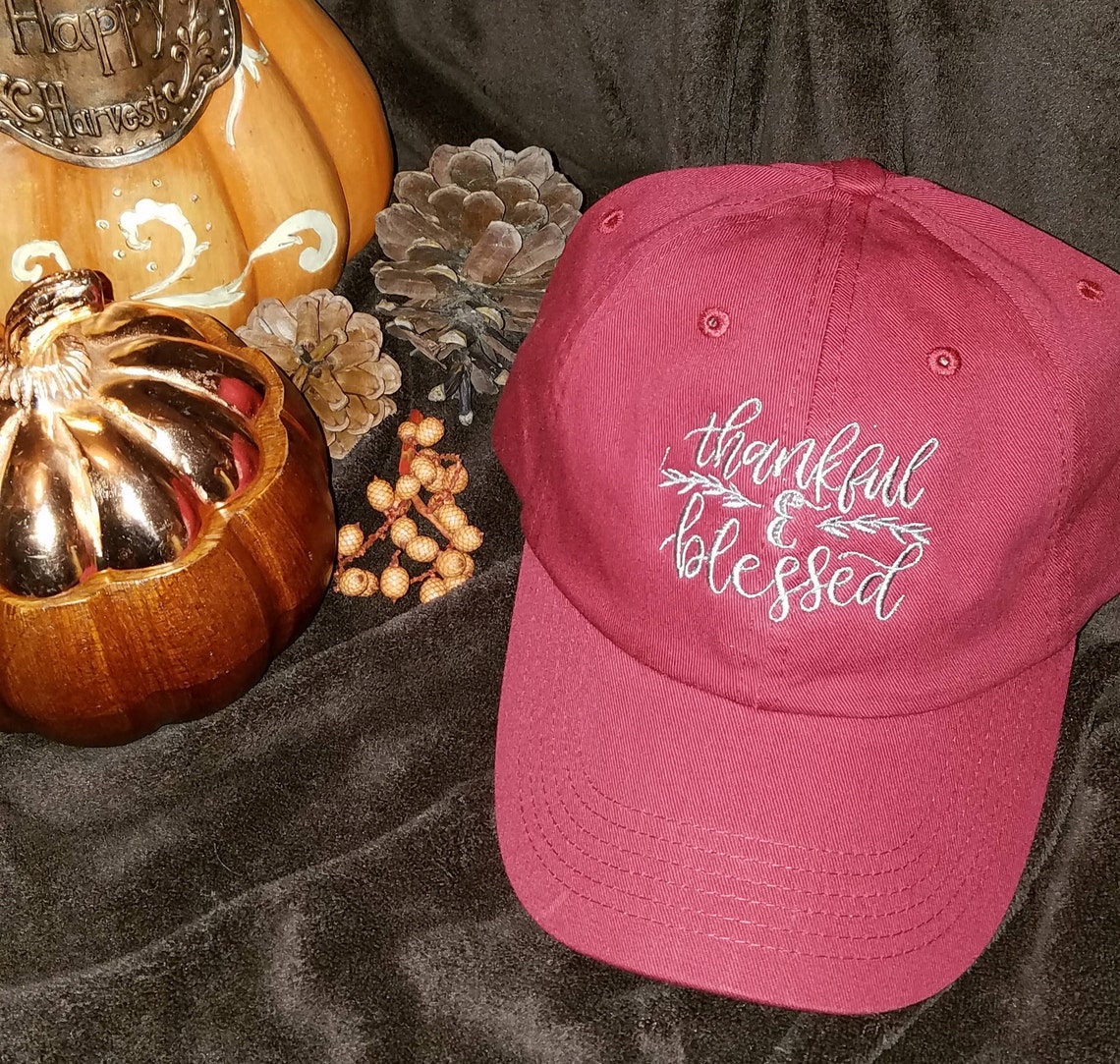 Thankful and Blessed Ball Cap..... - Etsy