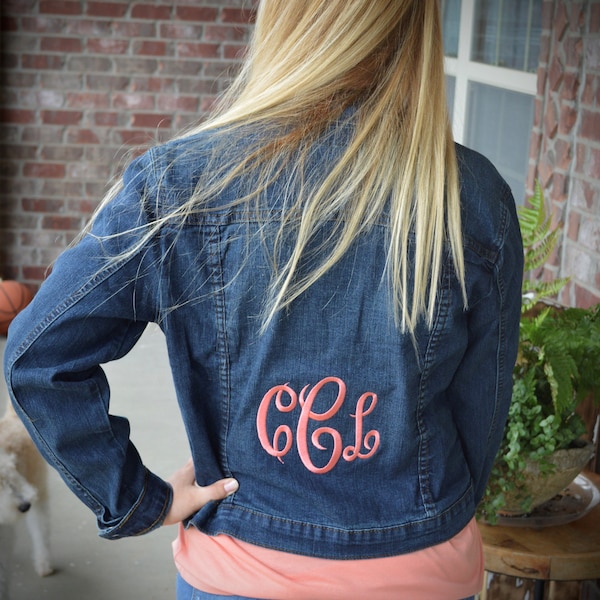 Monogrammed Jacket - Etsy