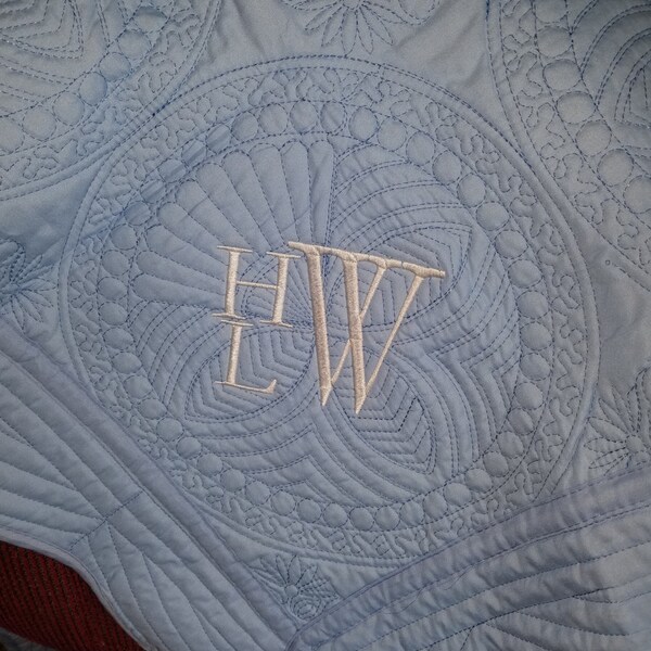 Monogrammed Quilt - Etsy
