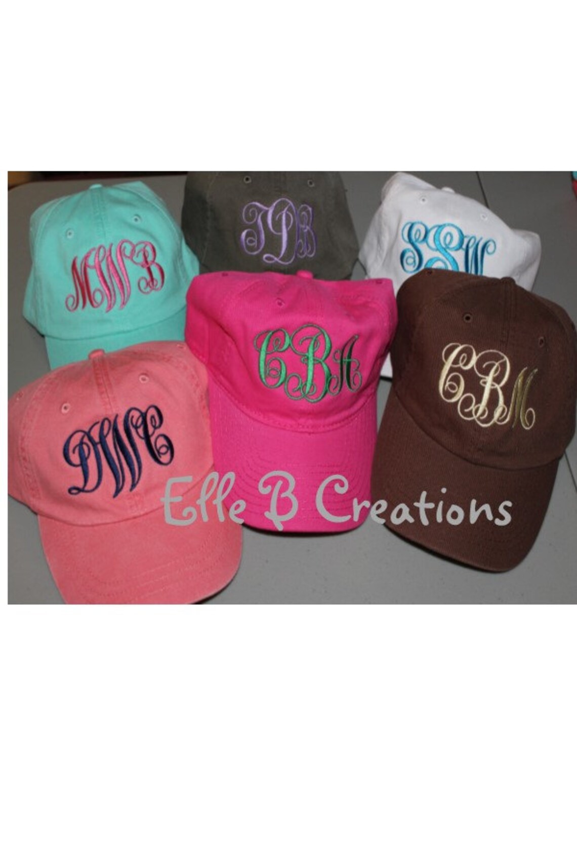 Monogrammed Baseball Cap - Etsy