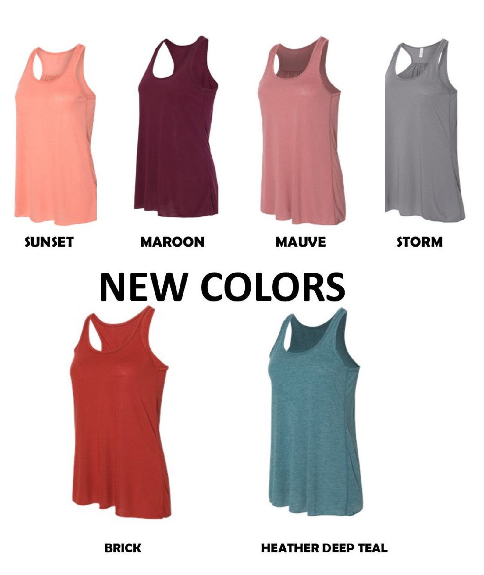 Monogrammed Bella Flowy Tank Top- Now in LILAC- 20 Colors to Choose ...
