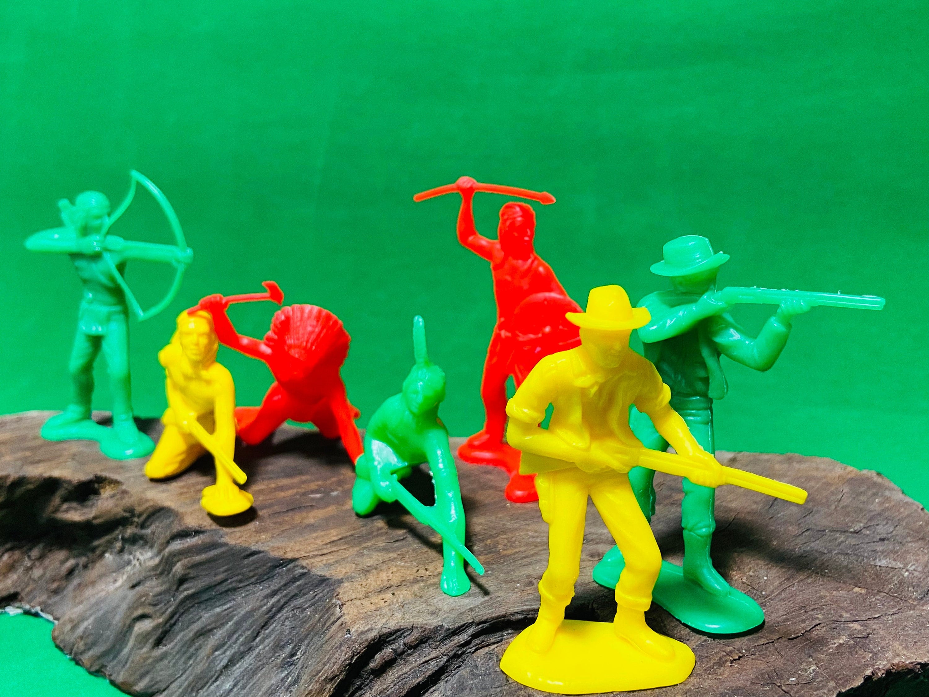 Vintage Marx Army Men Cowboys And Indians And Astronauts