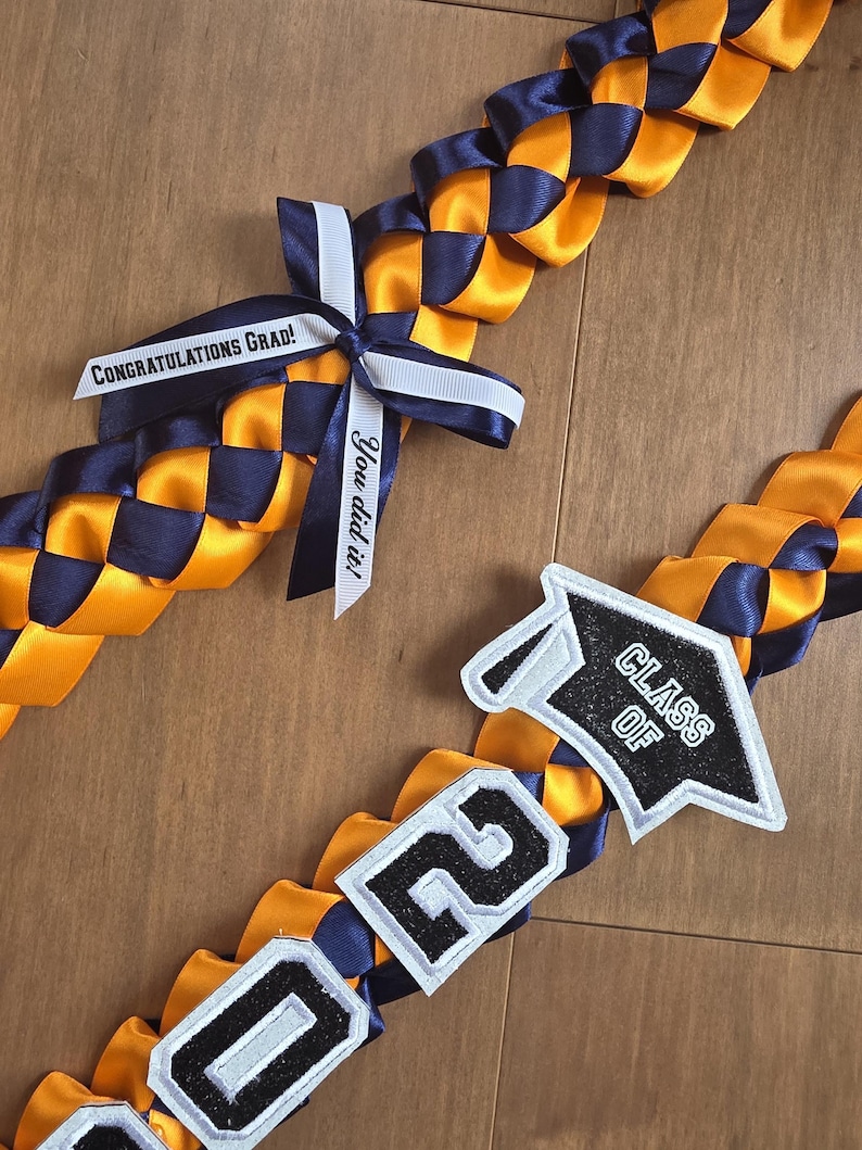 2026 Personalized Lei - Custom Made Ribbon Lei - Custom Made School ...