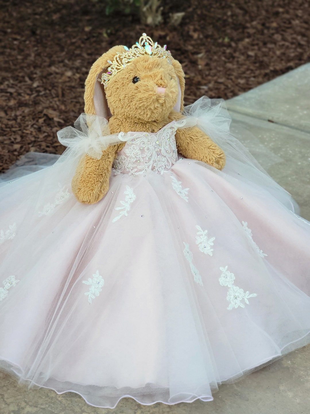 Blush Pink Ivory Quinceanera Doll Dress Doll Fancy Dress 18 Doll Custom ...