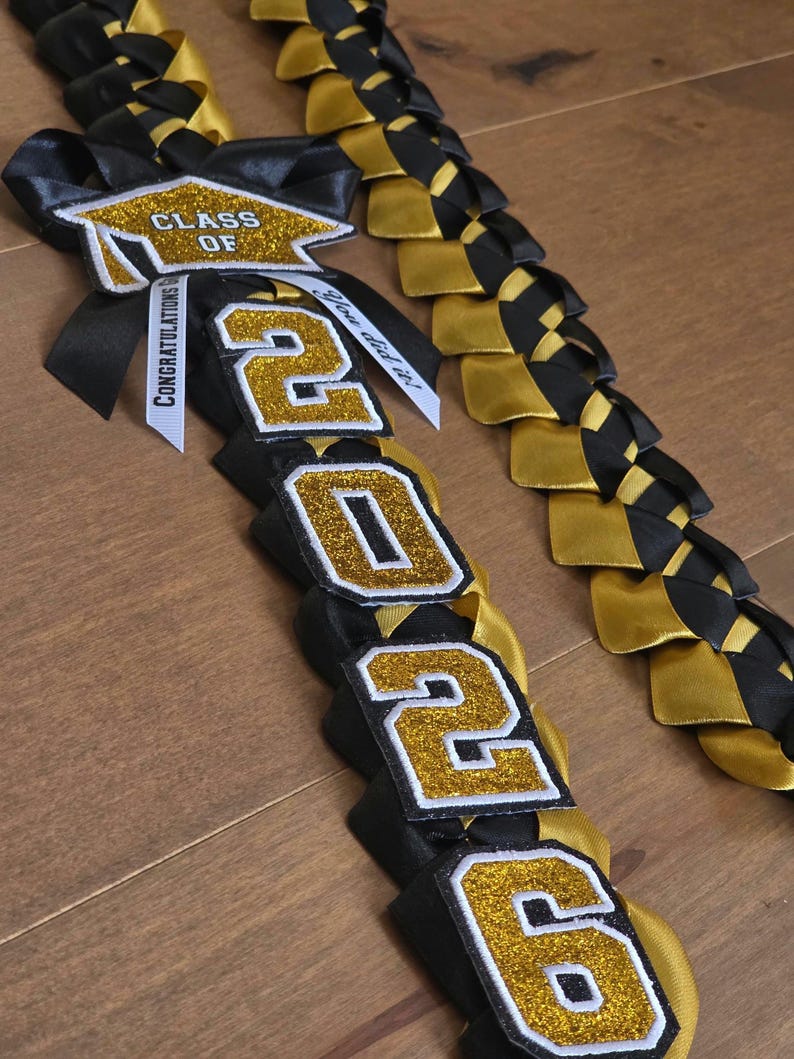 Embroidered 2026 Personalized Lei - Custom Made Ribbon Lei - Custom ...