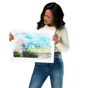 Watercolor Monorail UNFRAMED Wall Art Print / Disney World Painting ...