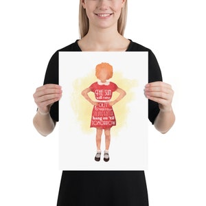 Tomorrow Orphan Annie Wall Art Print -- UNFRAMED / Musical Theater ...