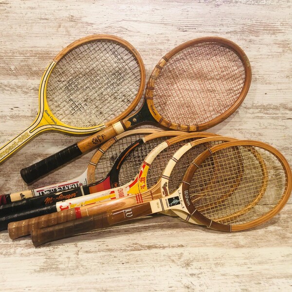 Wood Tennis Racket - Etsy