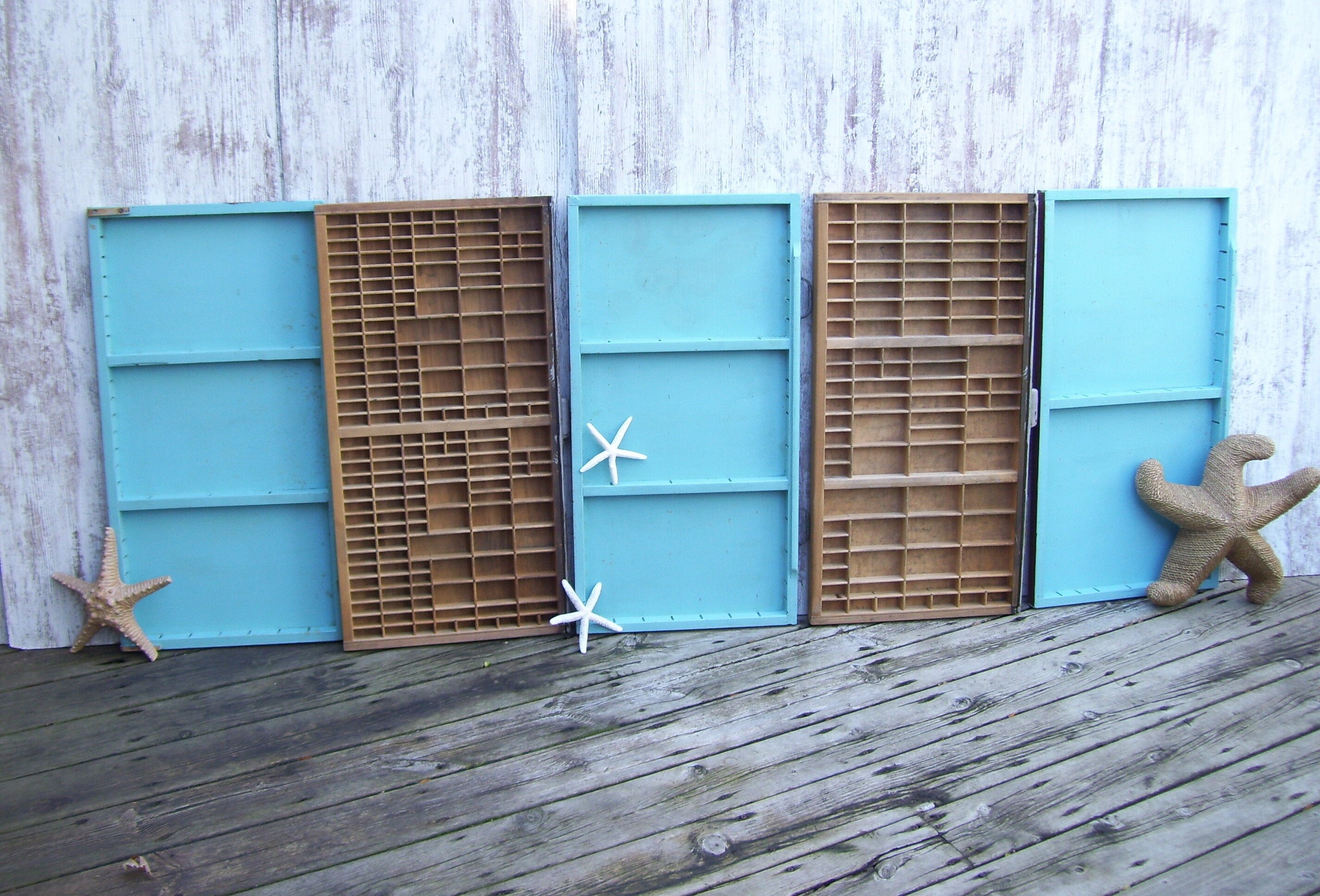 Hamilton Printers Drawer Typeset Letterpress Tray Sections Display ...
