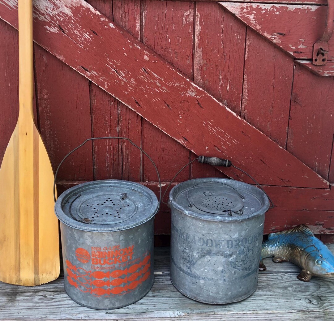 Min O Life Bucket Minnow Bait Bucket Frabills OR Meadowbrook Fishing ...