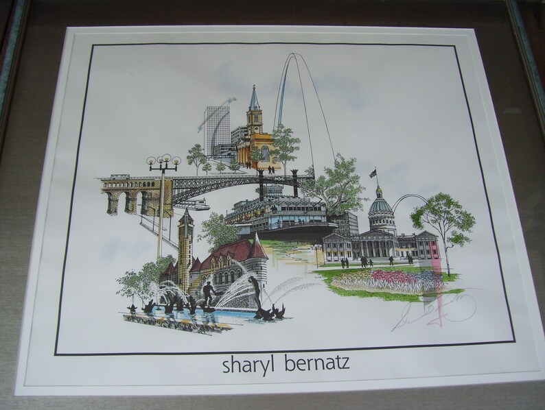St Louis Sharyl Bernatz MO LARGE Print Saint Louis Print - Etsy