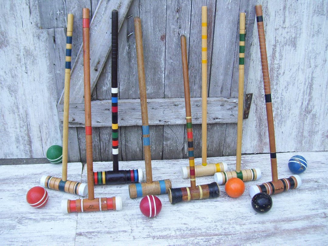 Vintage Wood Croquet Mallet Cosplay Heathers Sportcraft South Bend Lawn ...