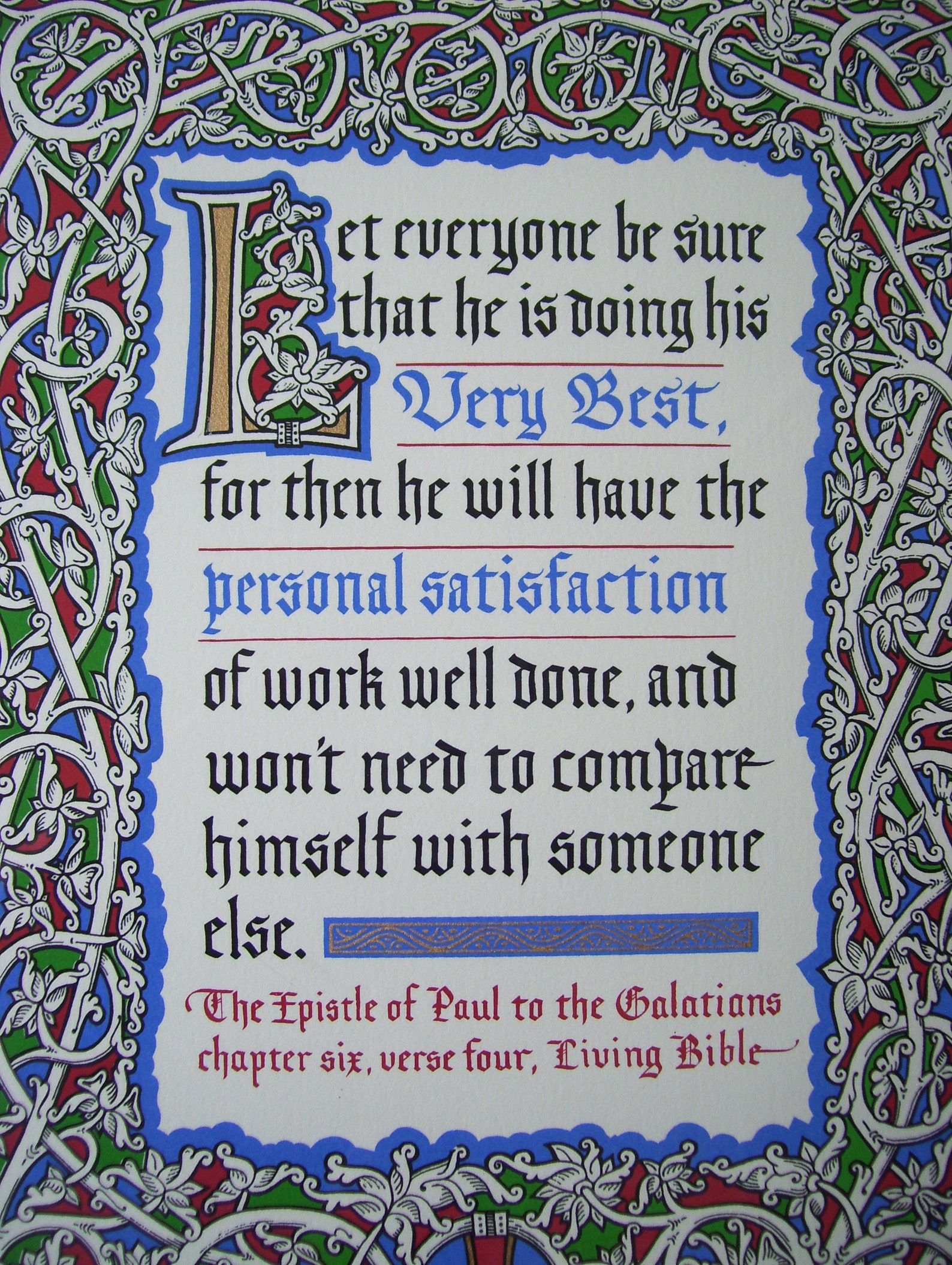 2 Jonathan Blocher Manuscriptures 1 Corinthians 13 Signed - Etsy