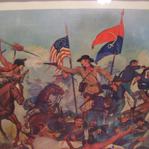 Custer's Last Stand Hugh Charles Mcbarron Battle of Little Big Horn Montana Western Art Native ...