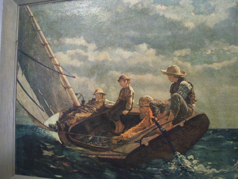 Breezing up Winslow Homer Seascape Lithograph A Fair Wind Boat - Etsy