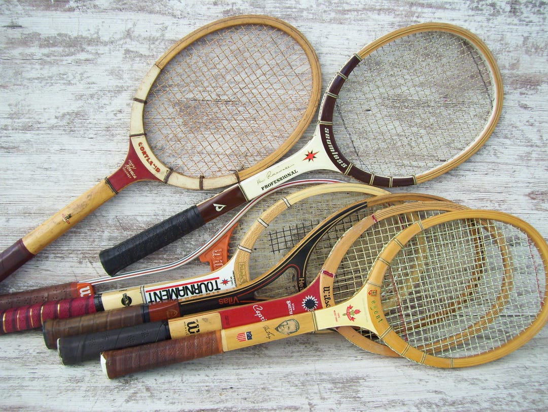 Wood Tennis Racket Wilson Stan Smith Seamless Ken Rosewall Jimmy ...