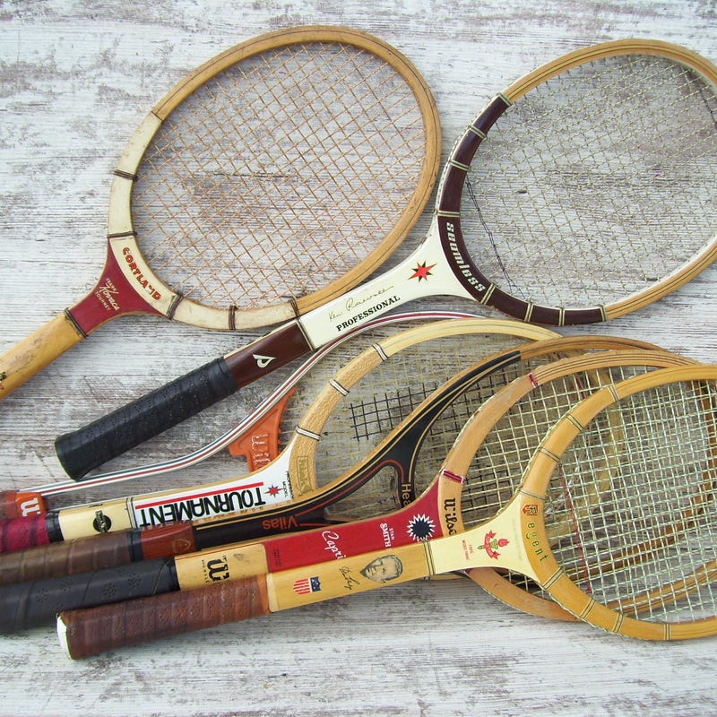Wood Tennis Racket - Etsy