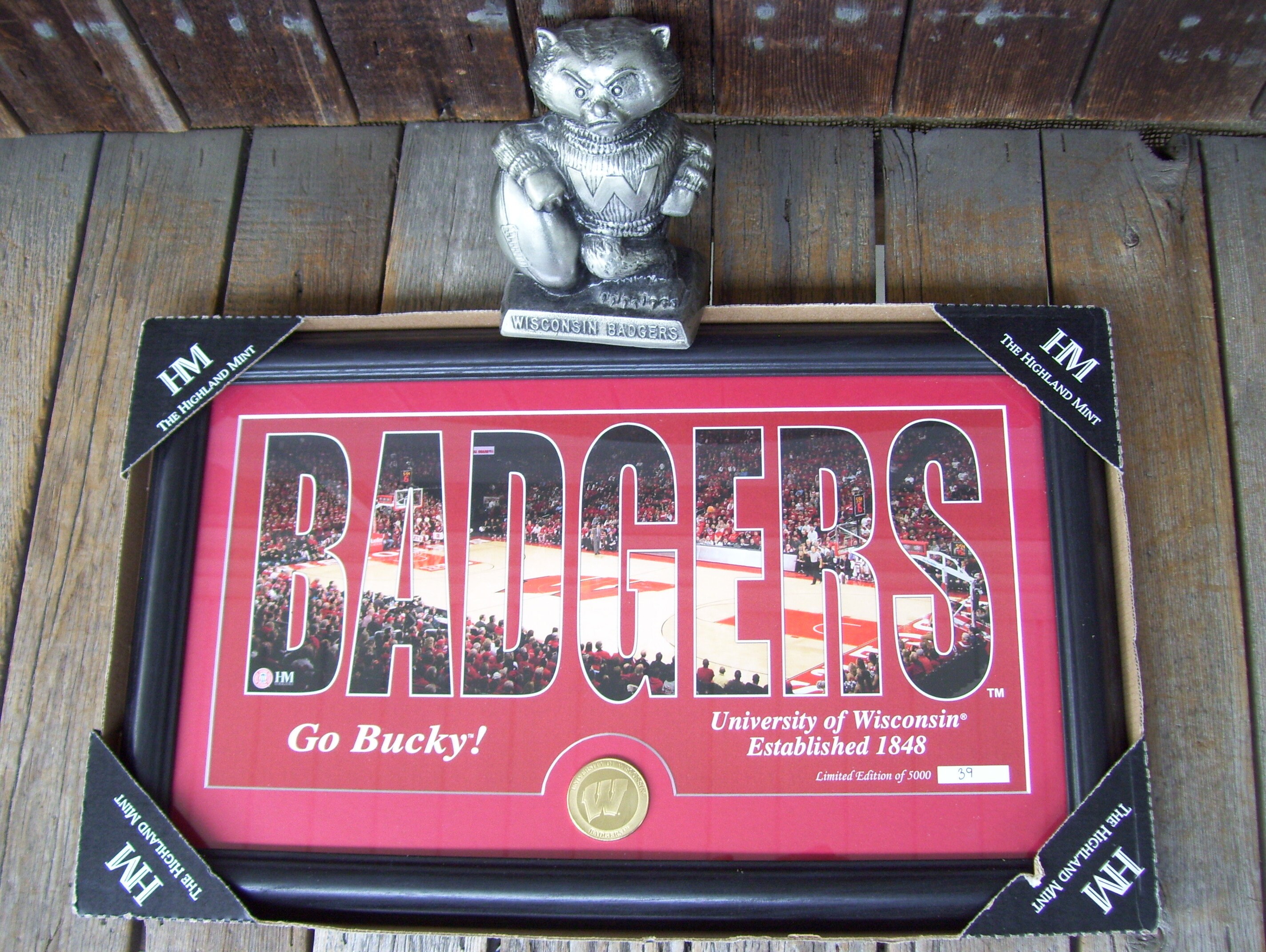 Wisconsin Badgers UW Madison Basketball Highland Mint Limited | Etsy