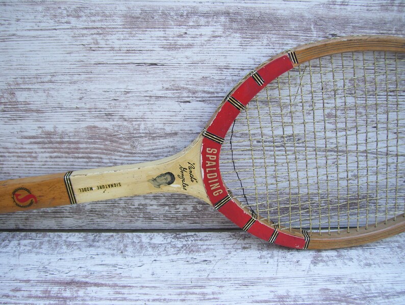 Wood Tennis Rackets Wilson Pancho Gonzales Don Budge Cardozo - Etsy