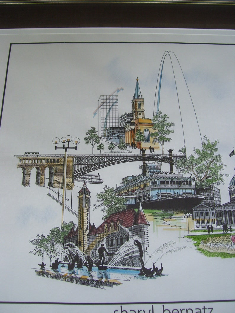 St Louis Sharyl Bernatz MO LARGE Print Saint Louis Print - Etsy