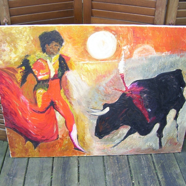 Bullfighter Painting - Etsy