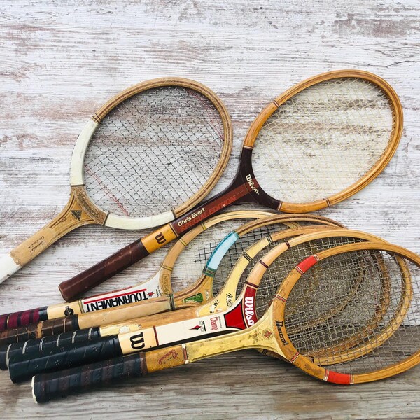 Wood Tennis Racket - Etsy