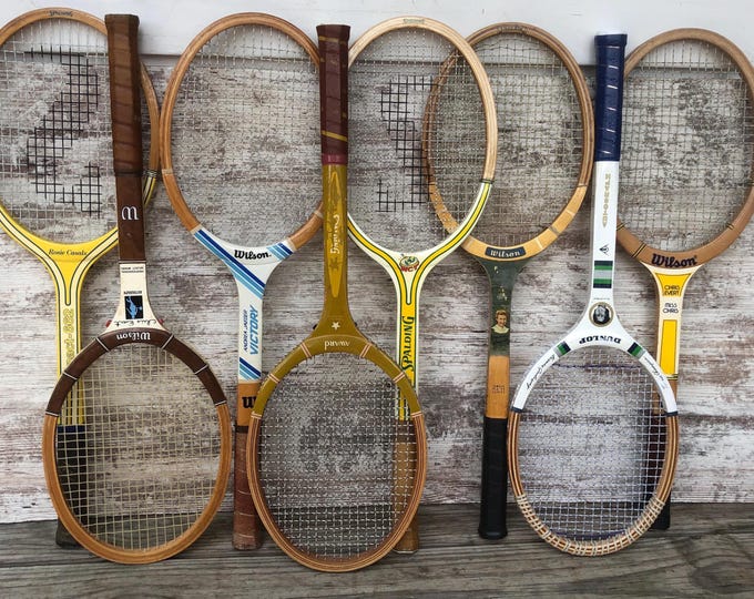 Vintage Wooden Squash Racket - Rustic Squash Racket for Decor - Etsy
