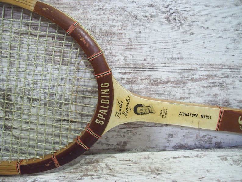 Wood Tennis Rackets Wilson Pancho Gonzales Don Budge Cardozo - Etsy