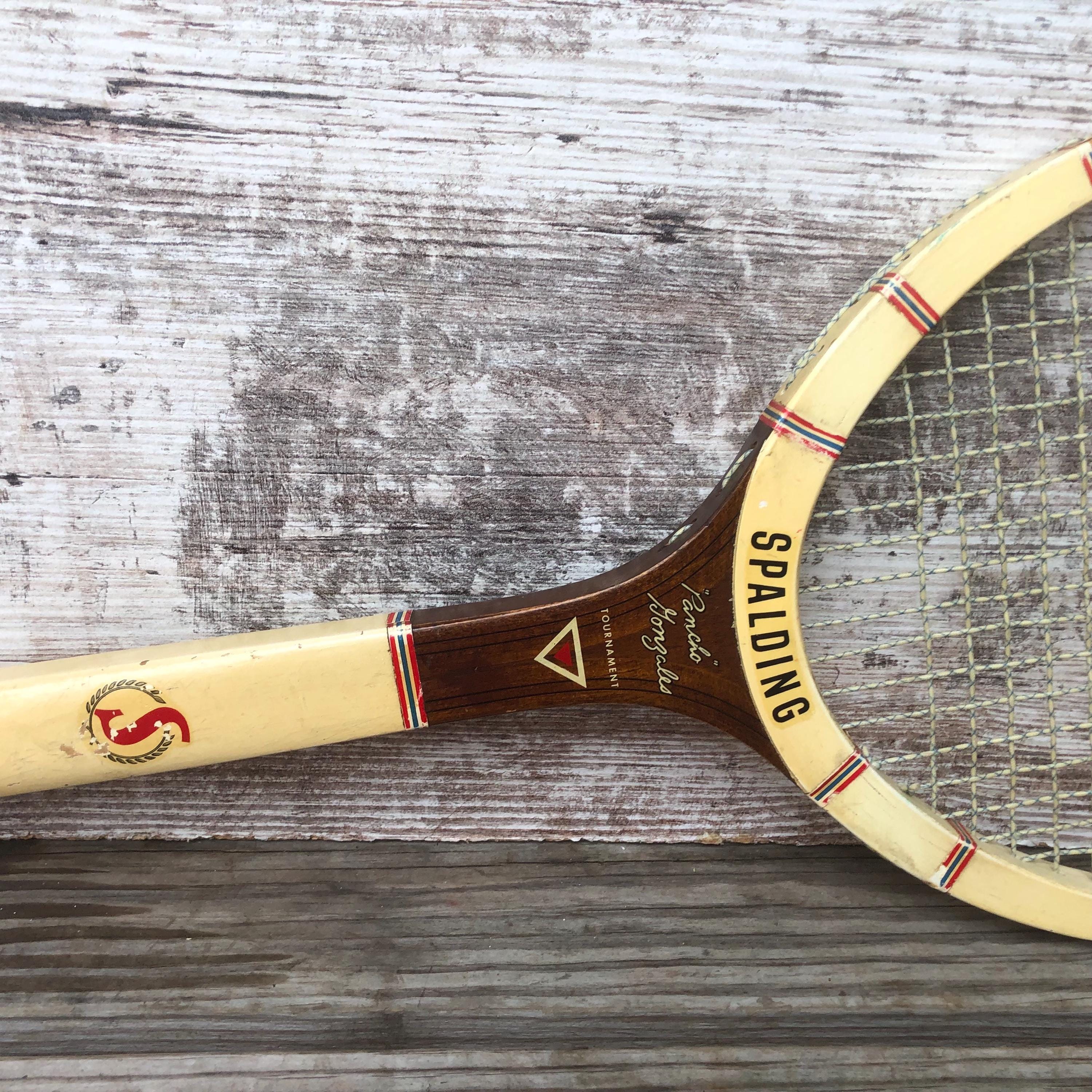 Wood Tennis Rackets Wright and Ditson Trophy Spalding Pancho Gonzales ...