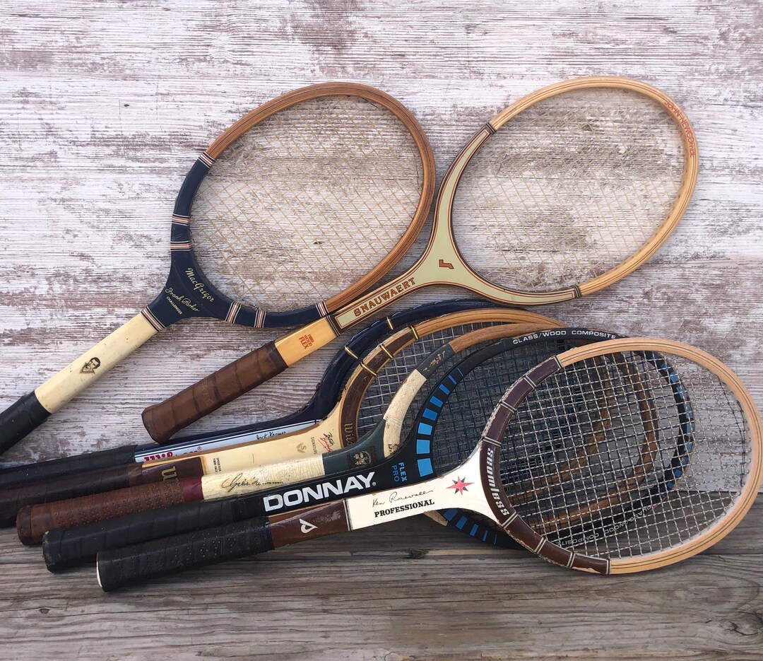 Wood Tennis Rackets Wilson Jack Kramer Frank Parker Macgregor Snauwaert ...