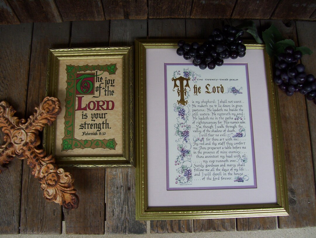 Jonathan Blocher Religious Scripture Nehemiah 8:10 OR Twenty Third ...