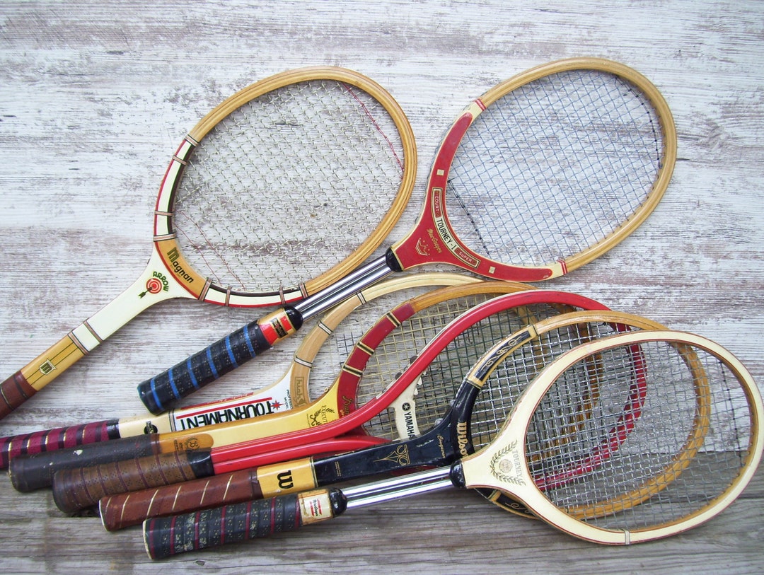 Wood Tennis Rackets Bancroft Executive Magnan Arrow Wilson Yamaha ...