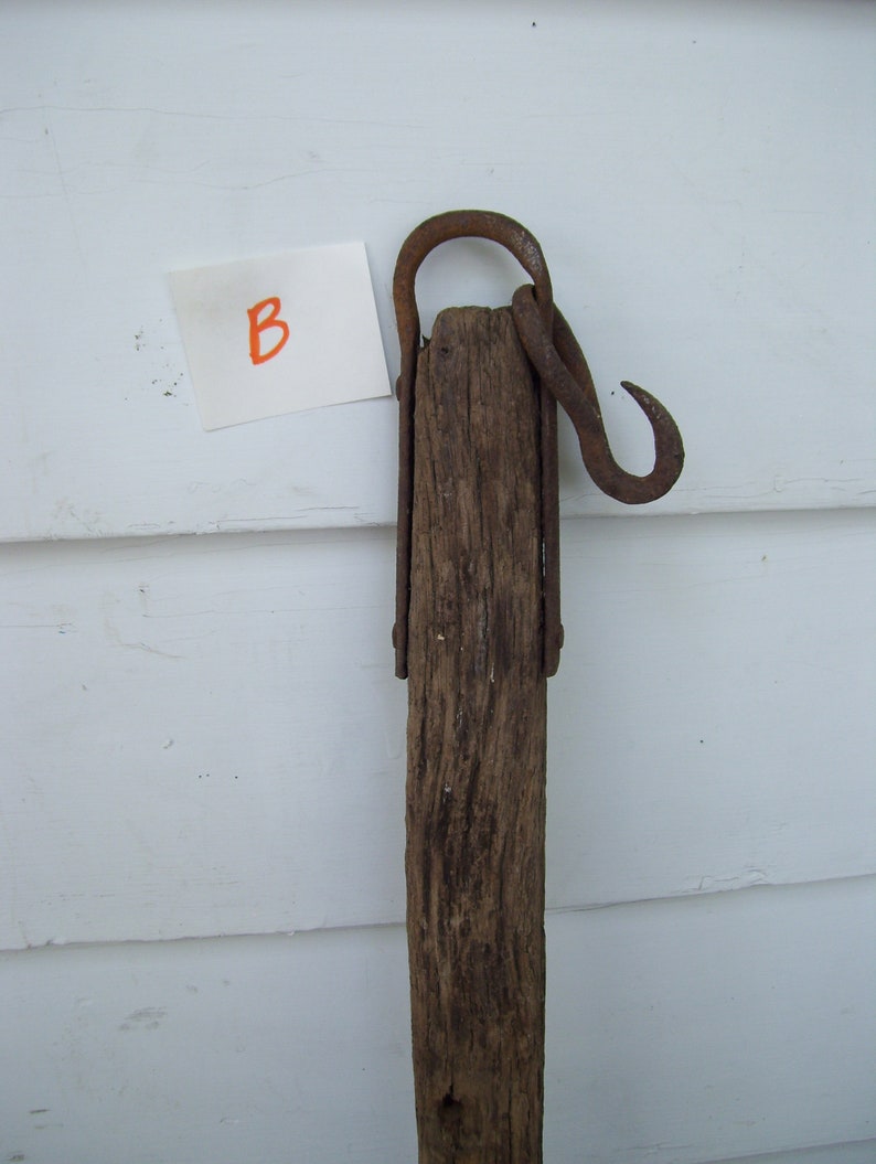 Wood Oxen Yoke Farmhouse Primitive Wood Iron Singletree | Etsy