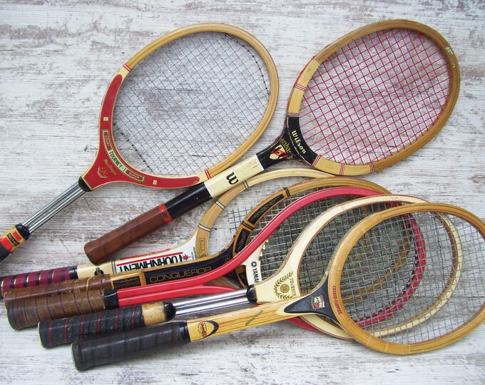 Rare Vintage Billie Jean King Wilson Wooden Tennis Racquet Strata-bow ...