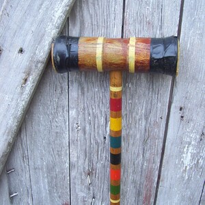 Vintage Wood Croquet Mallet Cosplay Heathers Sportcraft South Bend Lawn ...