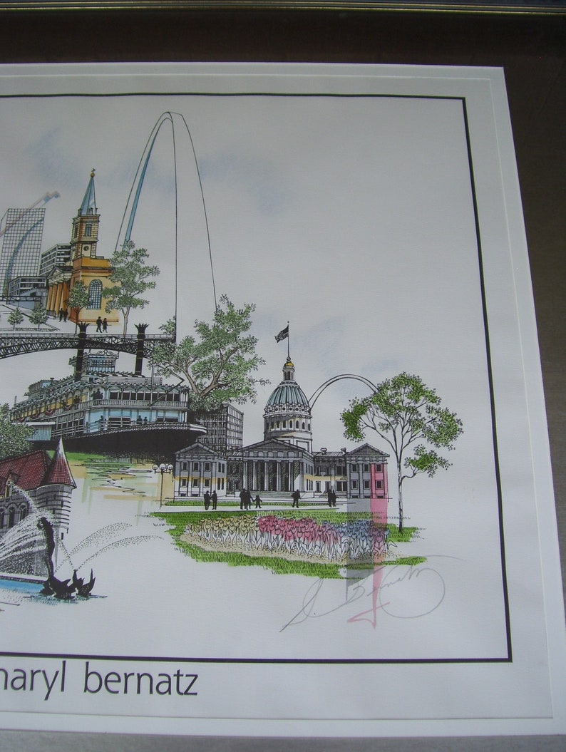 St Louis Sharyl Bernatz MO LARGE Print Saint Louis Print - Etsy