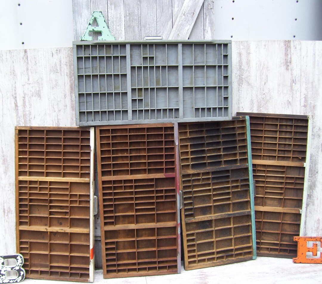 Hamilton Printers Drawer Typeset Letterpress Tray Thompson Cabinet Co ...